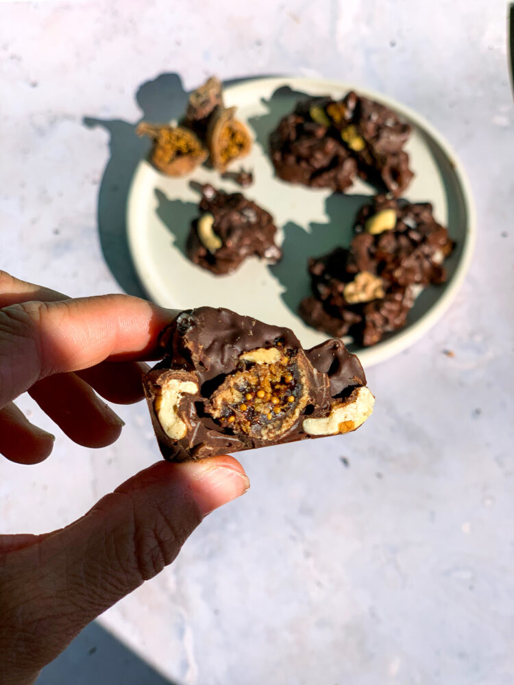 Fruit and Nut Chocolate mountains - ariannejones.com